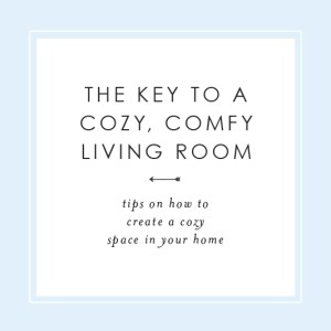 The Key to a Cozy, Comfy Living Room | The Design Inspirationalist