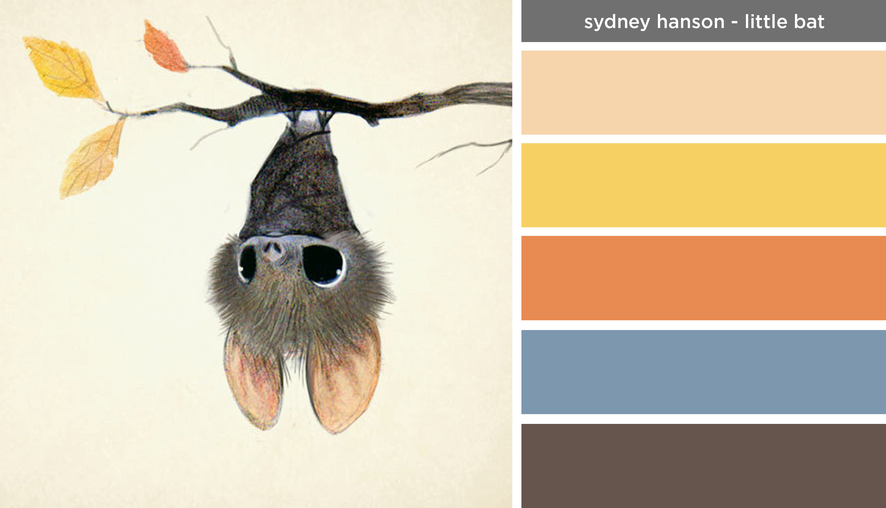 Art Inspired Palette: Sydney Hanson-Little Bat | The Design ...